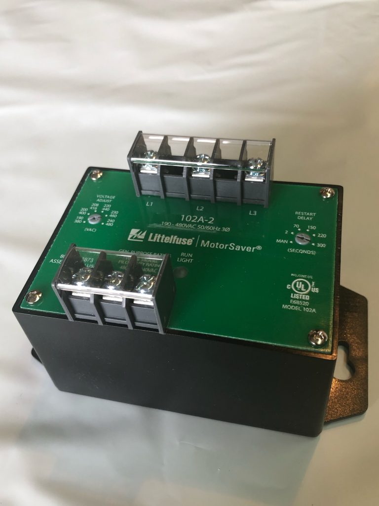 102A-2 SYMCOM MOTOR SAVER 3-Phase Voltage Monitor/190-480V/adj. Restart ...